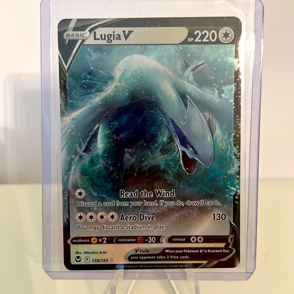 Pokemon | Toys | Pokmon Lugia V Card 38195 Great Condition | Poshmark